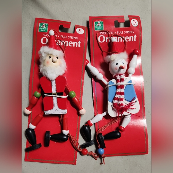 Christmas House | Holiday | Vintage Christmas House Wood Pull String ...